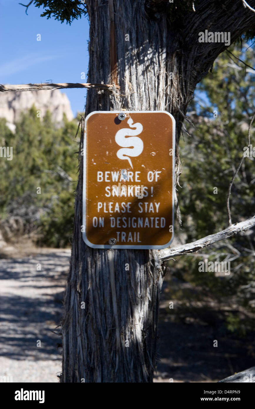 New Mexico: Kasha-Katuwe Tent Rocks National Monument / snake warning ...