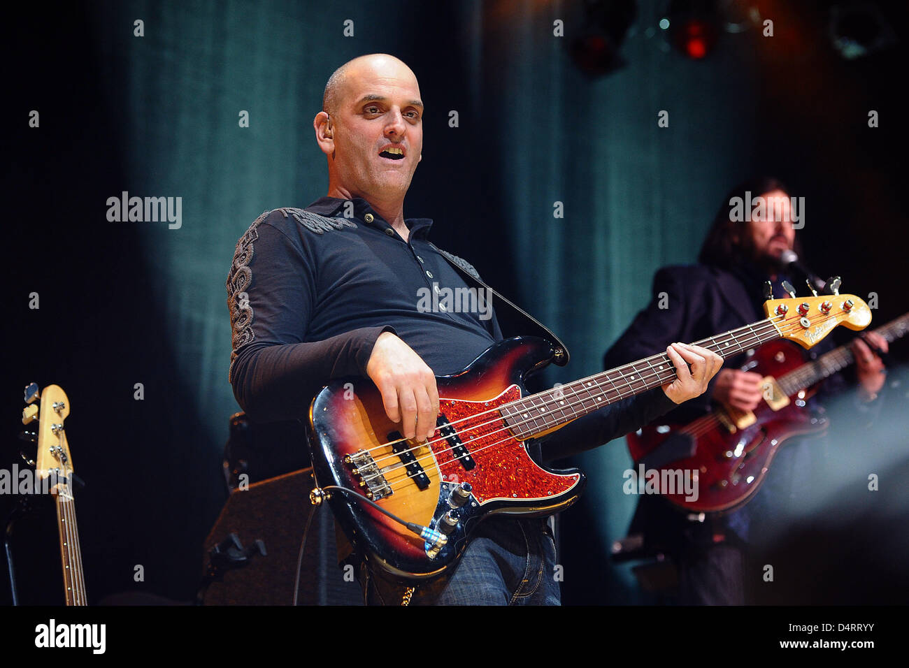 Guy Erez, basist from The Alan Parsons Live Project, performs with the Alan Parsons Live Project ...