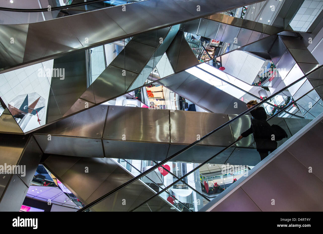 Europe Turkey Istanbul, a shopping center at the entrance of the Levent ...