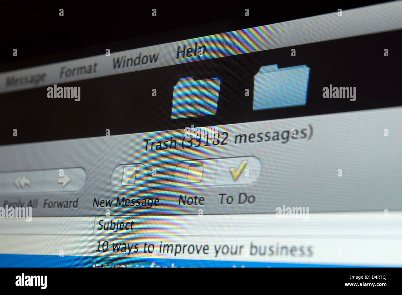Trash screen hi-res stock photography and images - Alamy