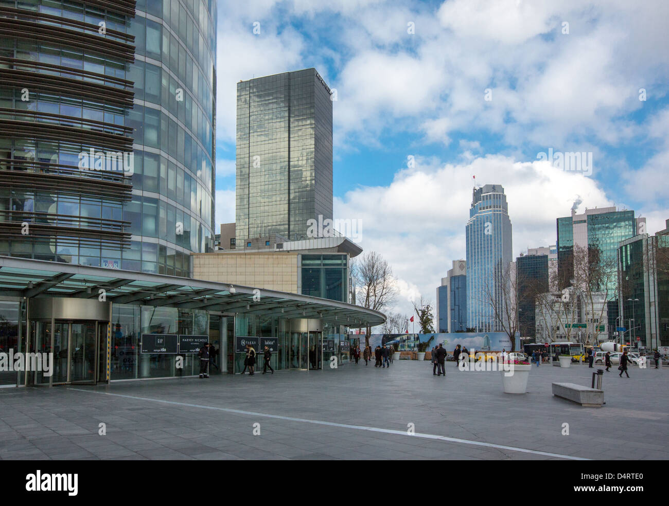 Europe Turkey Istanbul, Levent quarter, the Canyon mall designed by the ...