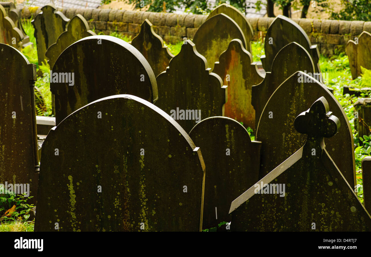 Old graveyard in Hebden Bridge West Yorkshire Stock Photo - Alamy