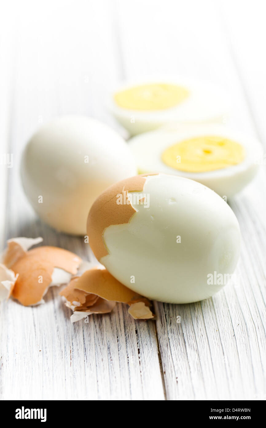 Peeled hard boiled egg hi-res stock photography and images - Alamy