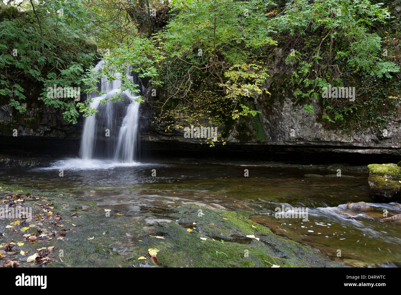 Lockingarth Falls on Garstack Beck in Deepdale in the Yorkshire Dales ...