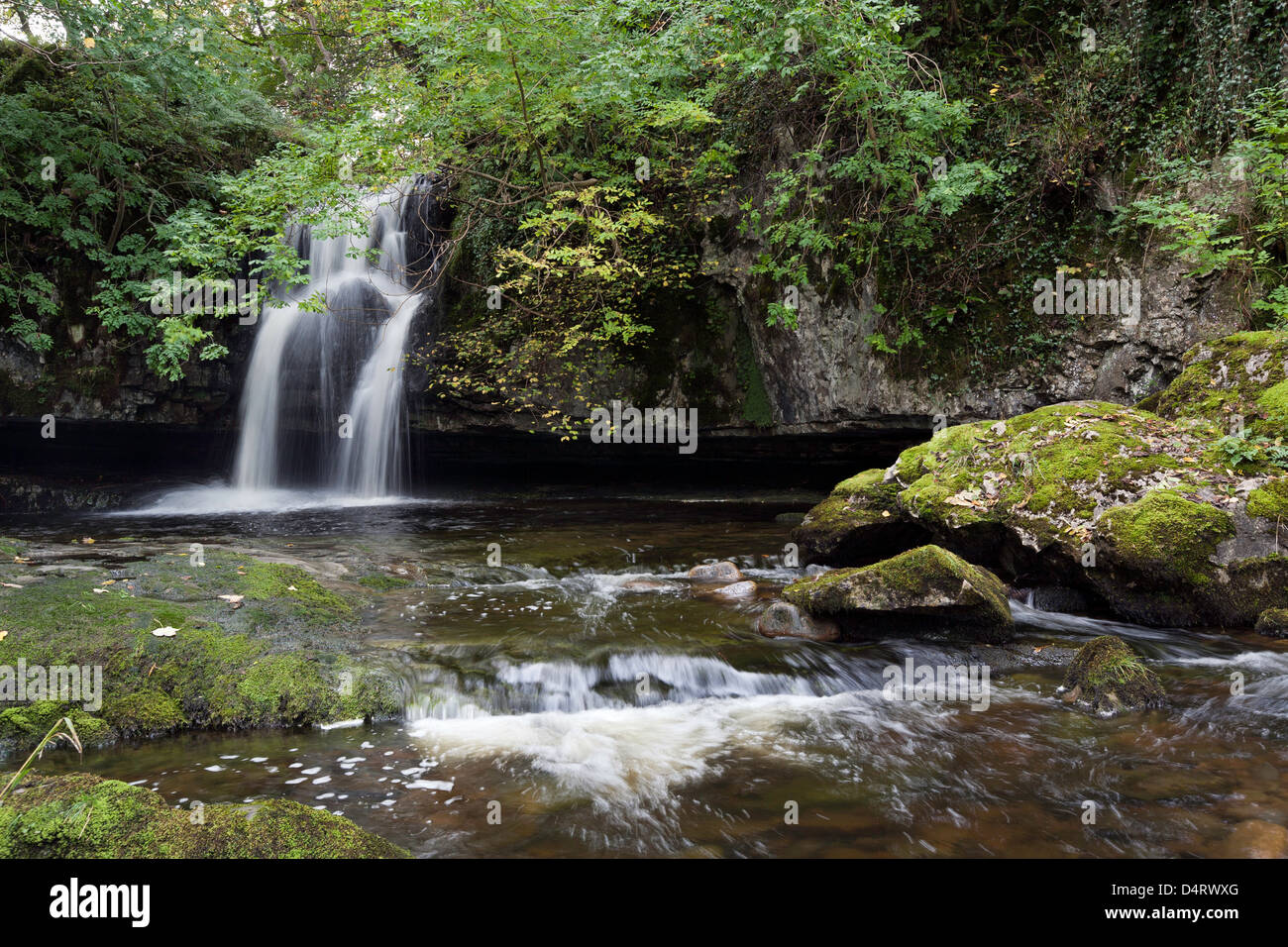 Lockingarth Falls on Garstack Beck in Deepdale in the Yorkshire Dales ...