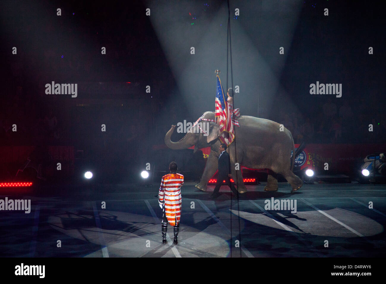 Ringling Bros and Barnum Bailey circus elephants Stock Photo - Alamy