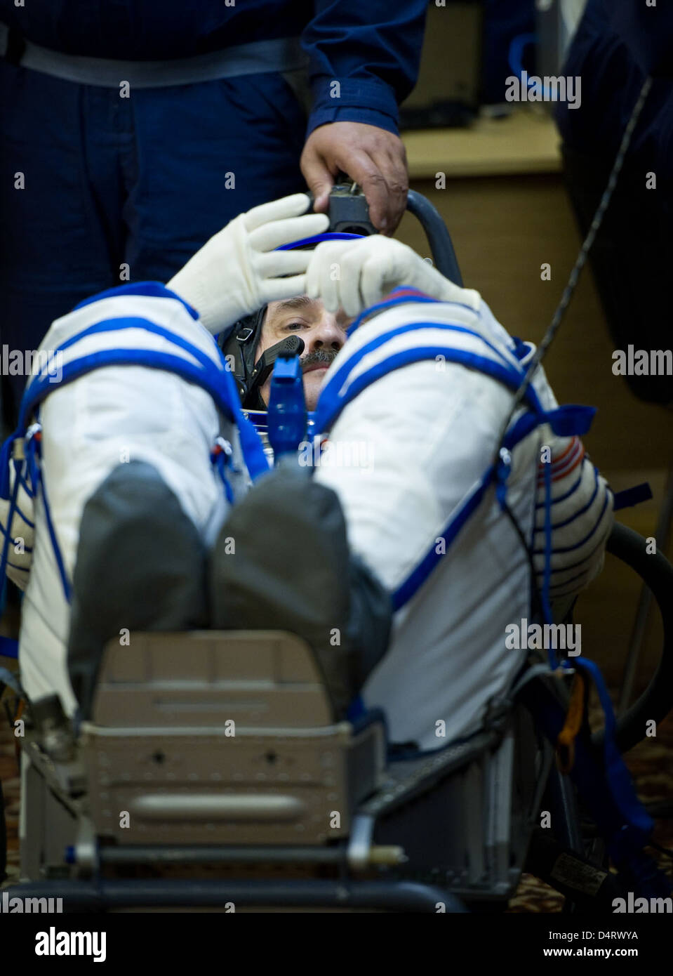Expedition 25 launches from Baikonur Cosmodrome, carrying crew members ...