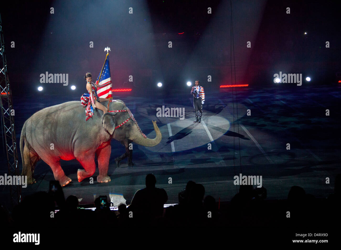 Ringling Bros and Barnum Bailey circus elephants Stock Photo - Alamy
