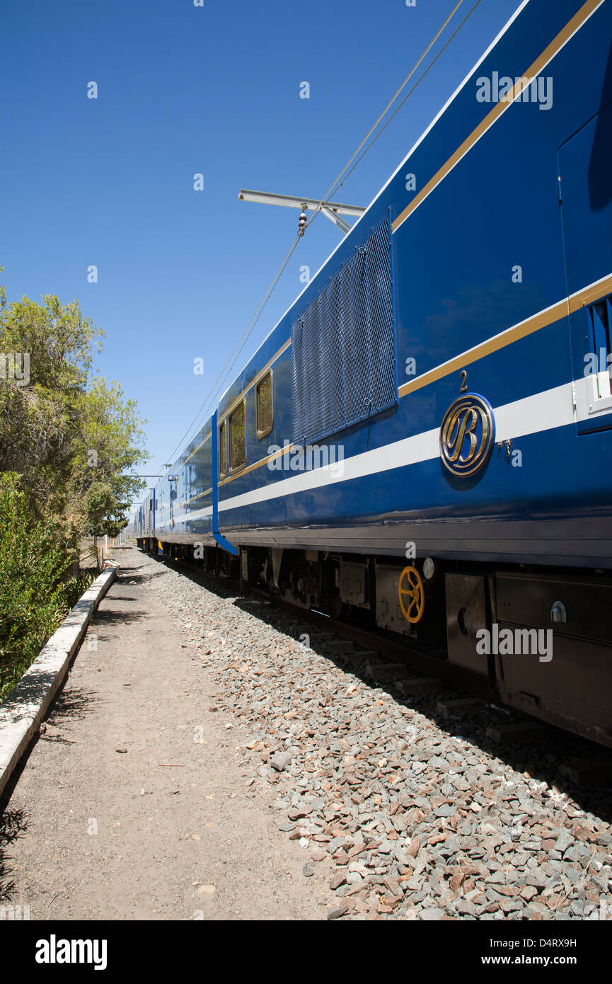The Blue Train in the Karoo at Matjiesfontein South Africa famous ...