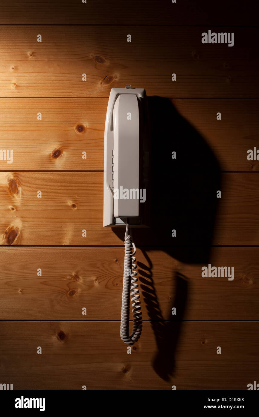 Mounted phone wall hi-res stock photography and images - Alamy