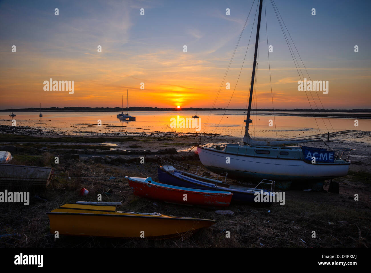 Ravenglass yacht estuary hi-res stock photography and images - Alamy