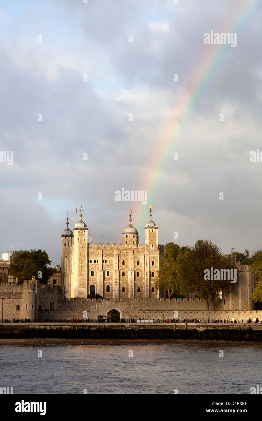 Supported london rainbow hi-res stock photography and images - Alamy