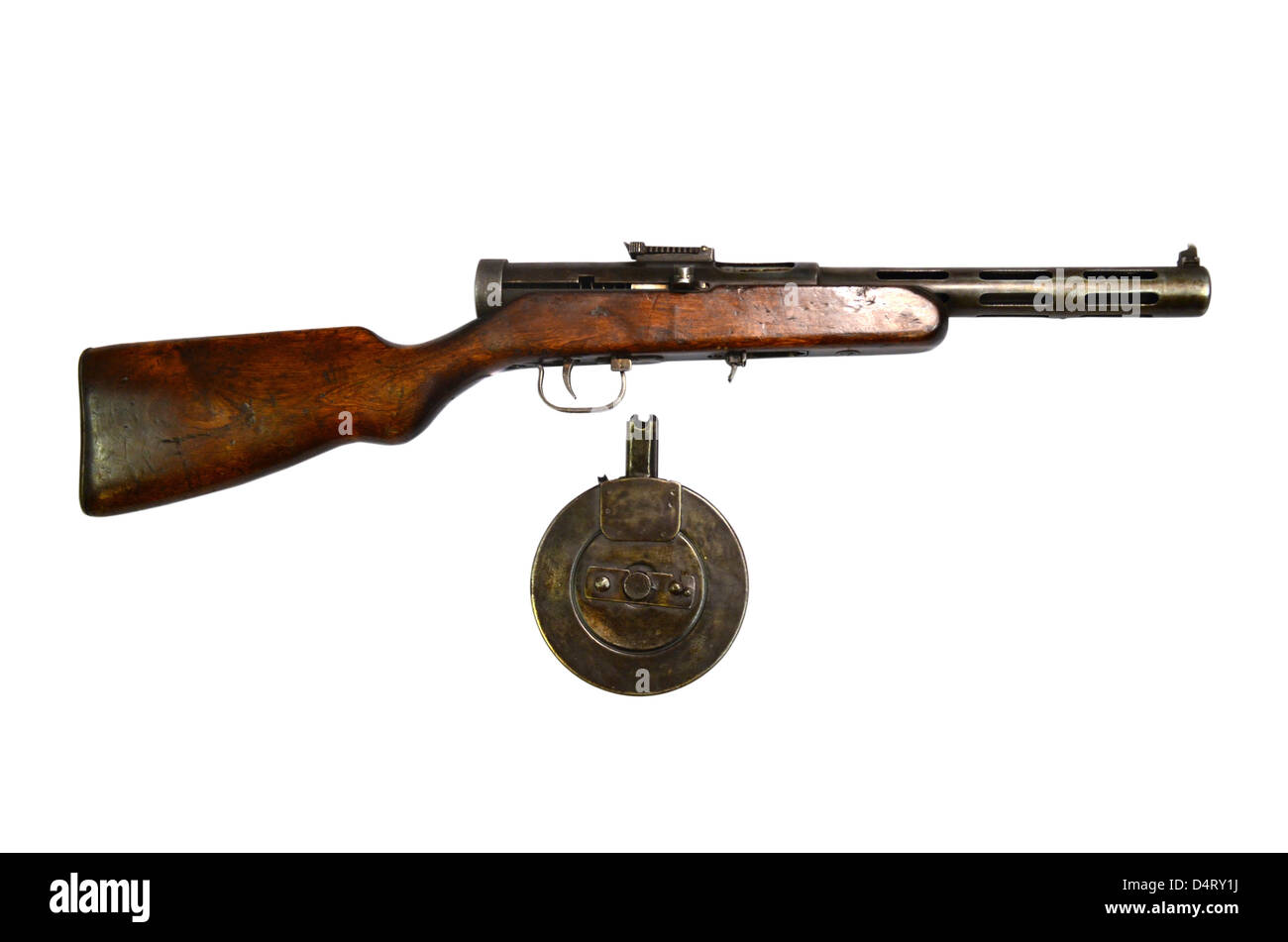 Russian 7.62mm PPD submachine gun Stock Photo - Alamy
