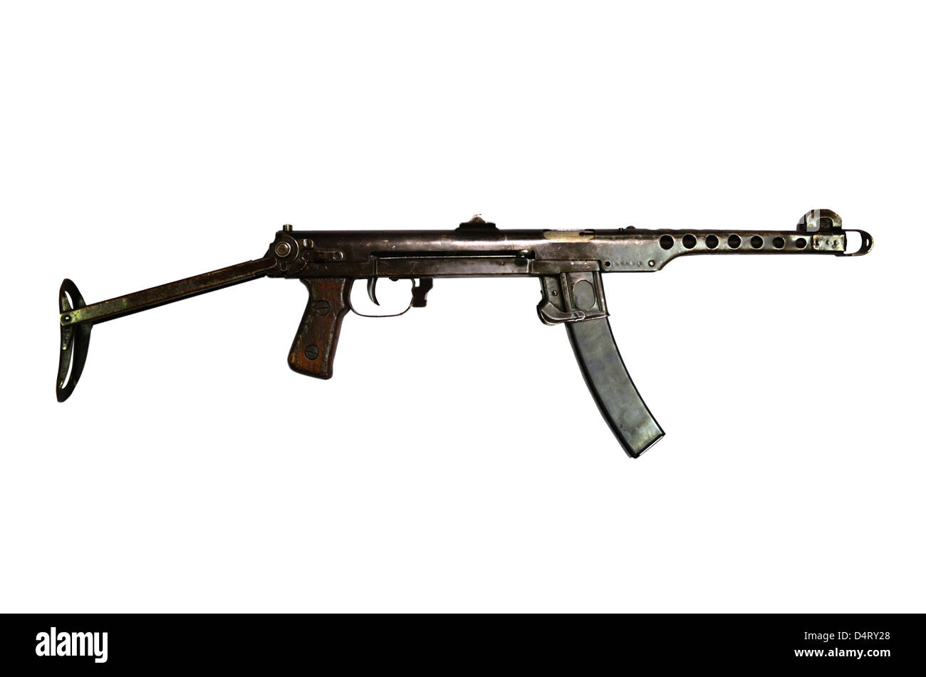 Russian PPS-43 submachine gun with stock extended Stock Photo - Alamy