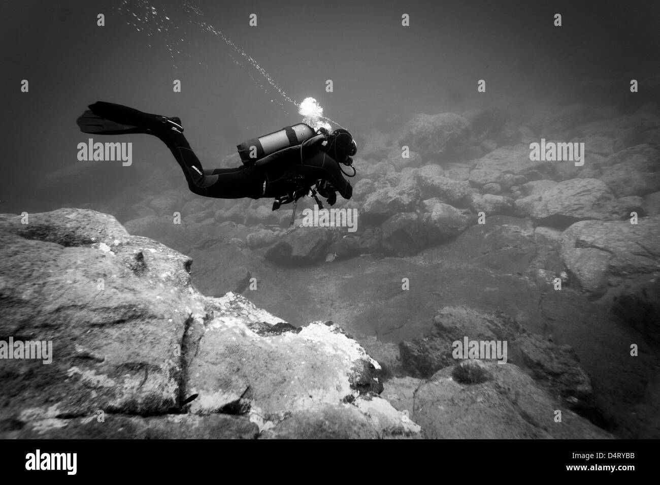Scuba Black and White Stock Photos & Images - Alamy