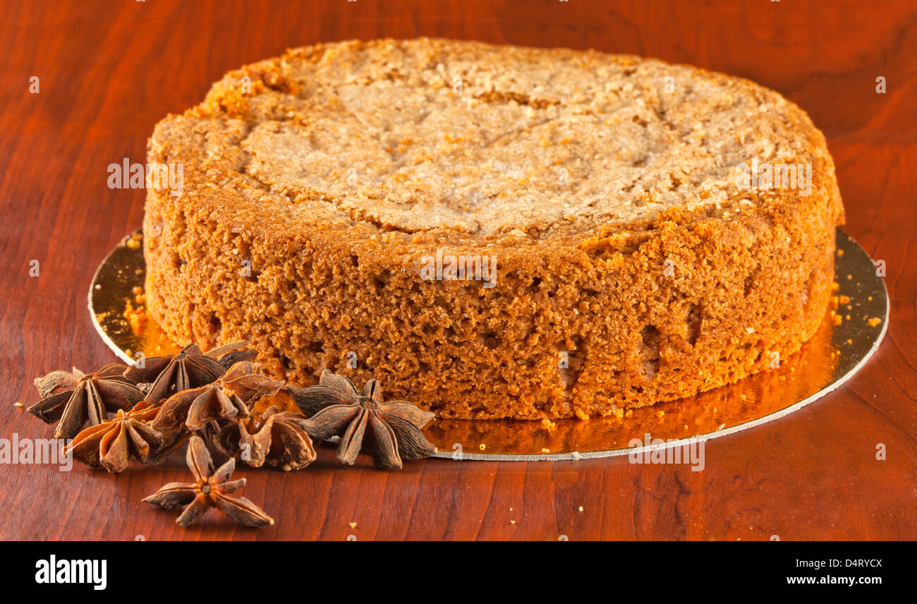 Close up of a slice of a hazelnut cake Stock Photo - Alamy