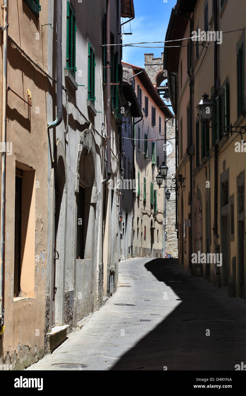 Bibbiena, Italy, alleyway Stock Photo - Alamy