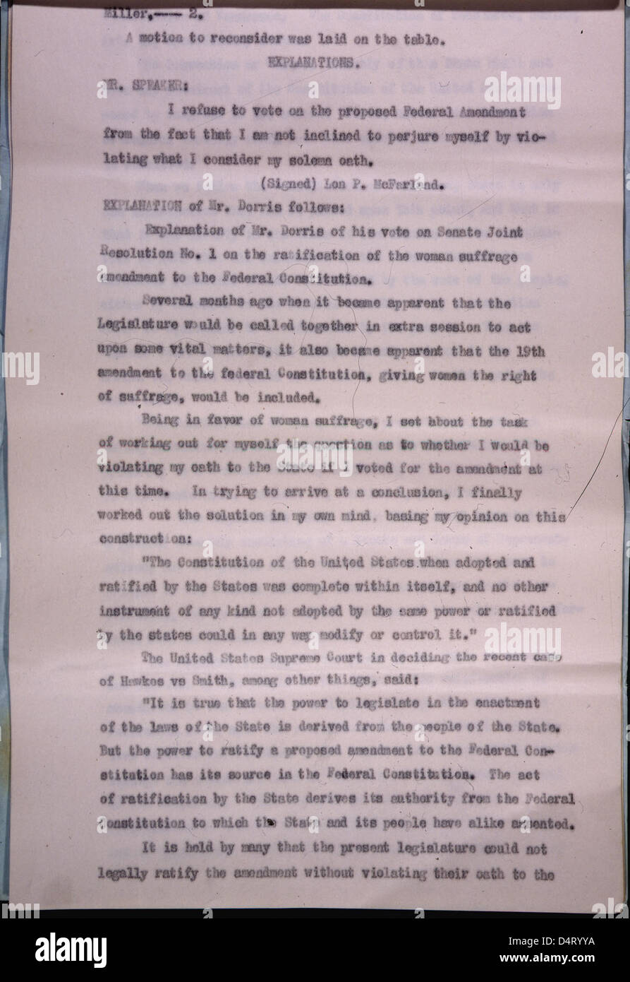 19th amendment to the u s constitution hi-res stock photography and ...