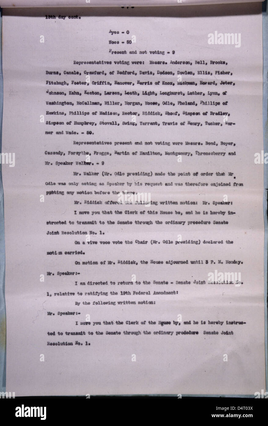 Women the right to vote 1920 hi-res stock photography and images - Alamy