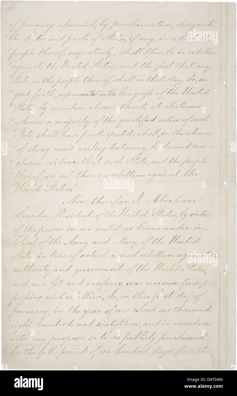 Emancipation 1863 hi-res stock photography and images - Alamy