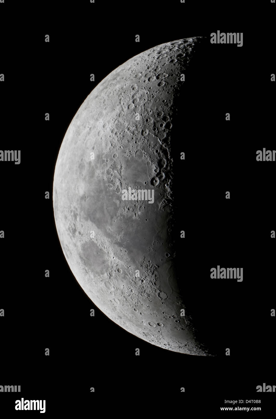 A saxing crescent moon in high resolution Stock Photo - Alamy