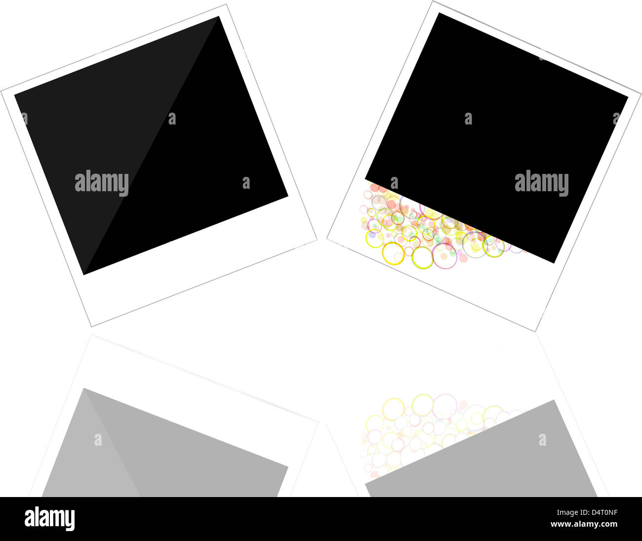 Polaroid instant photo frame on white background Stock Photo - Alamy