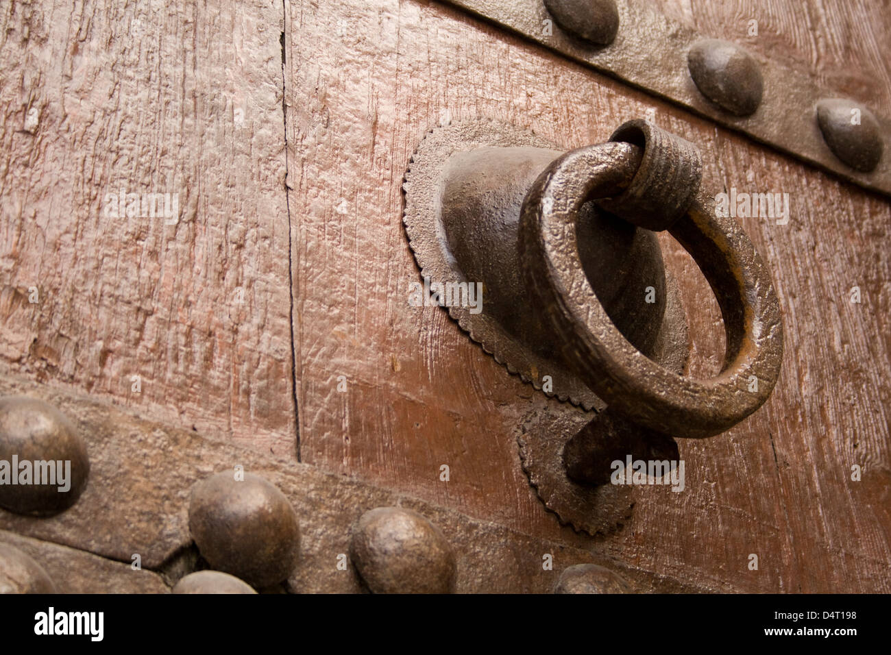 Ring of ancient door Stock Photo - Alamy