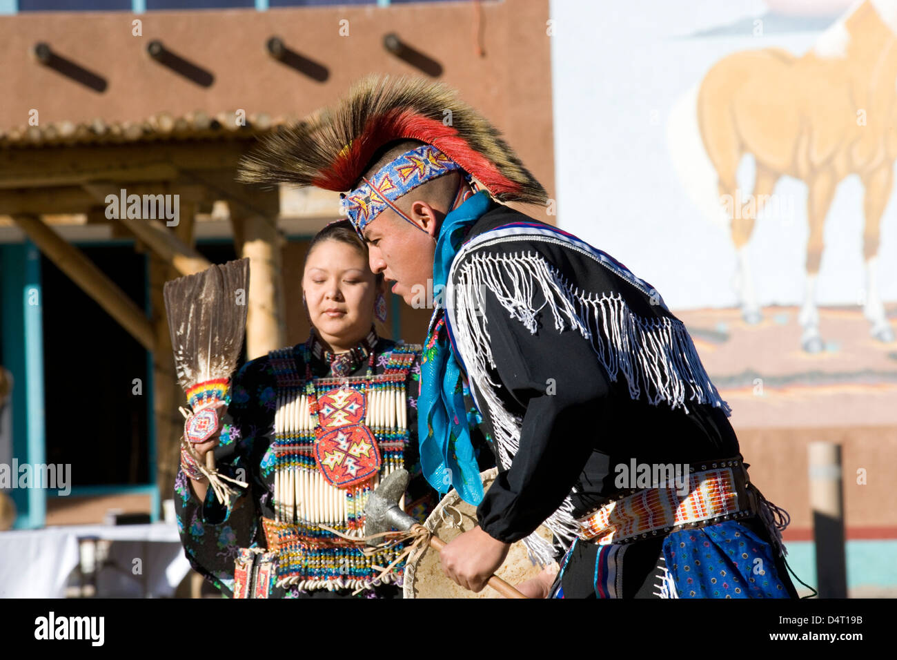 Albuquerque: Indian Pueblo Cultural Center/horse dance Stock Photo - Alamy