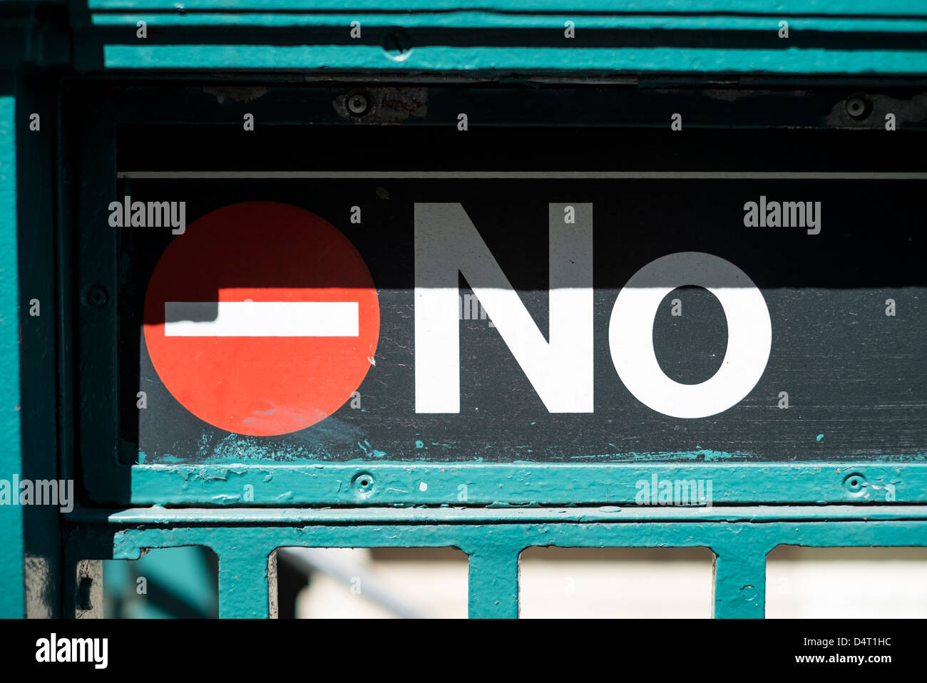 Red no sign, New York, USA Stock Photo - Alamy