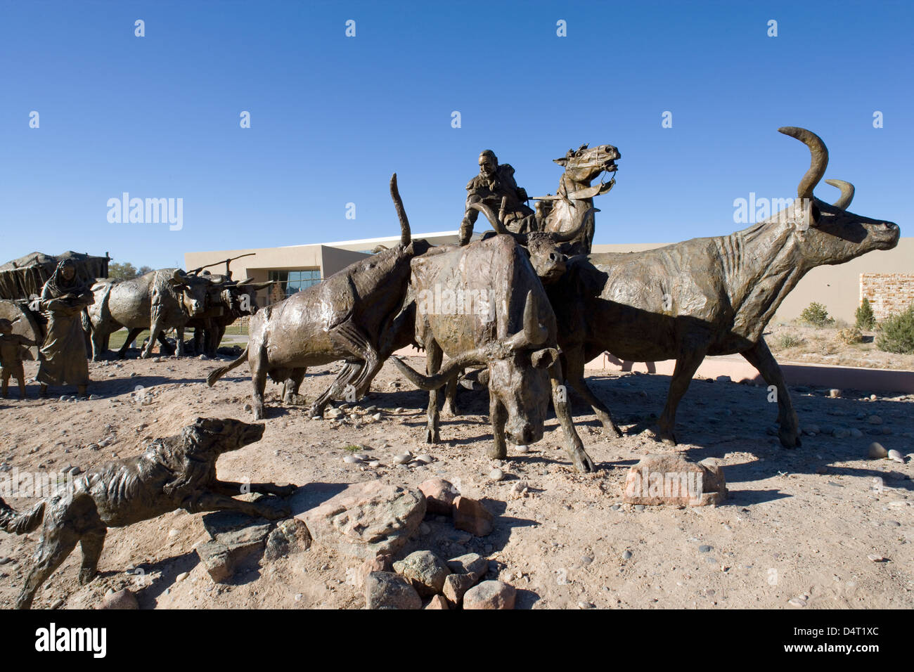 Albuquerque: Museum of Art & History / Conquistadors statue Stock Photo ...