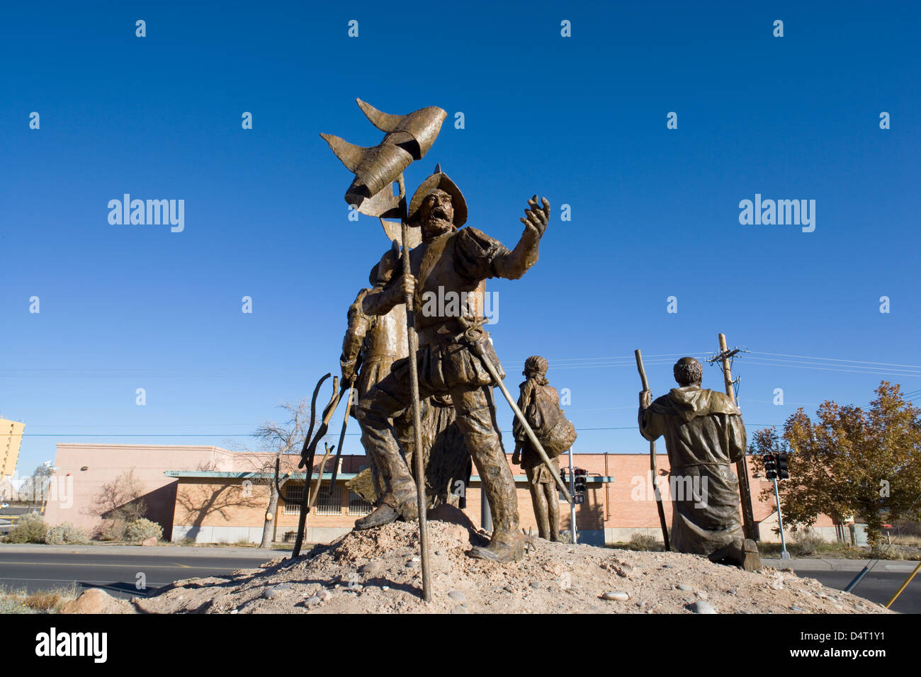 Albuquerque: Museum of Art & History / Conquistadors statue Stock Photo ...
