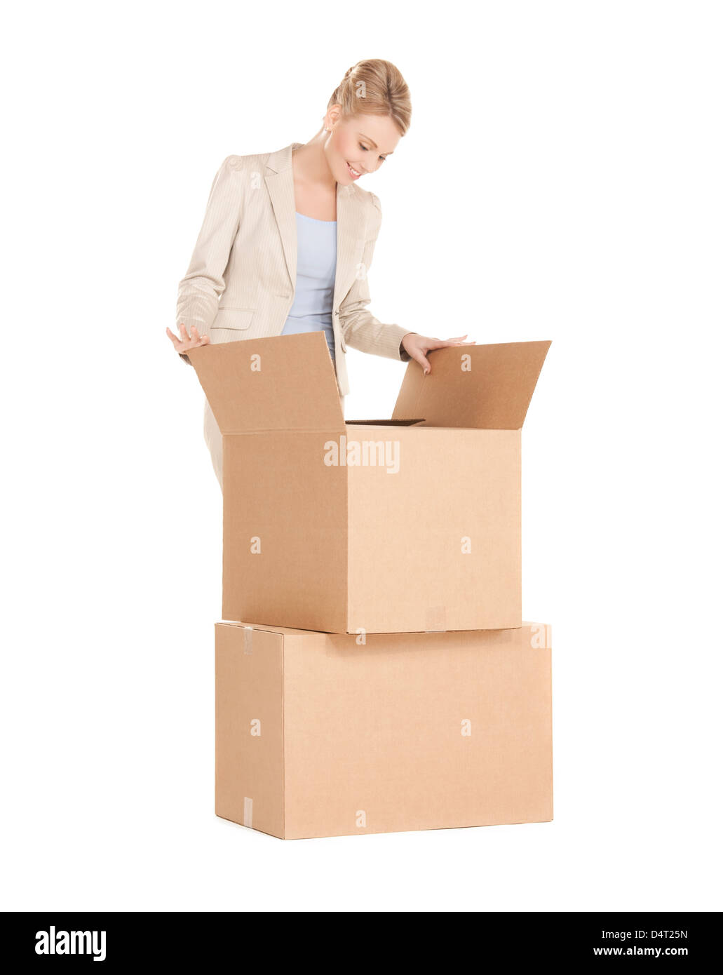 Unpack unpacking pack packing Cut Out Stock Images & Pictures - Alamy