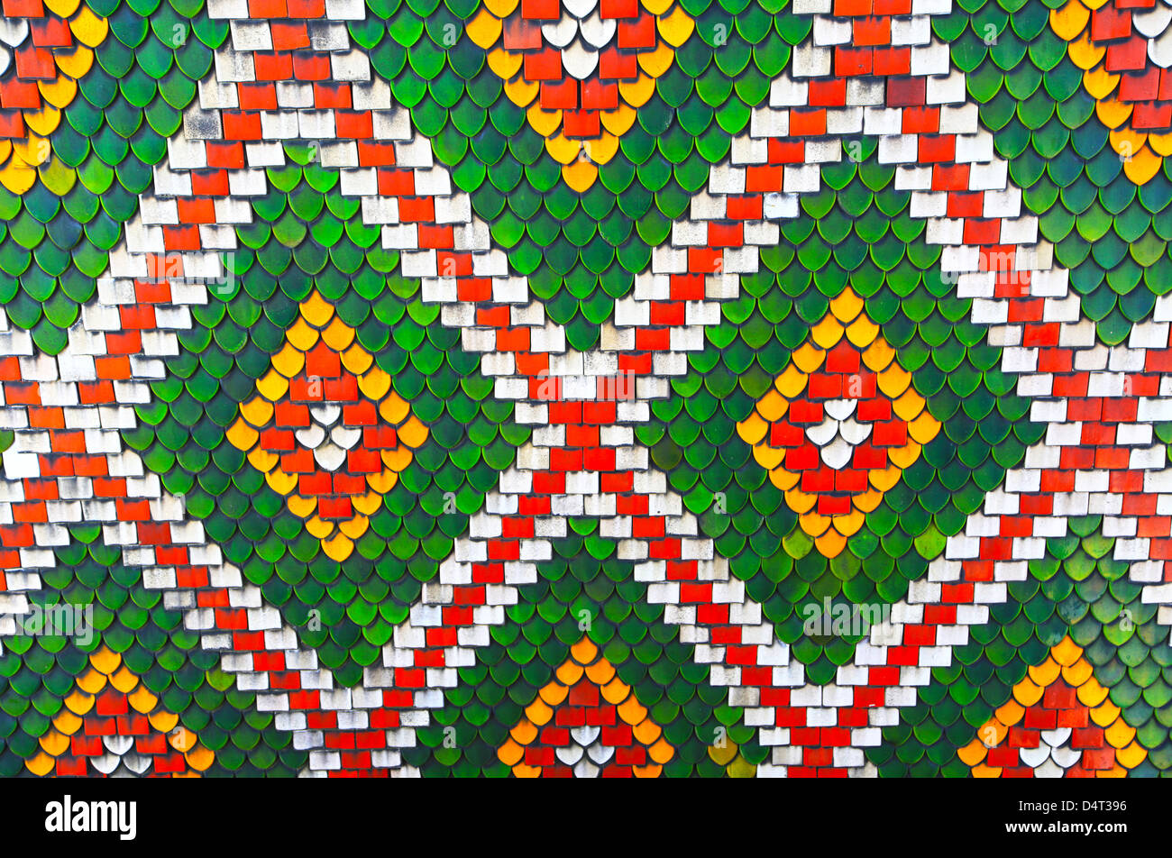 Roof tiles of the Basel Cathedral (or Münster), Switzerland. Brightly ...