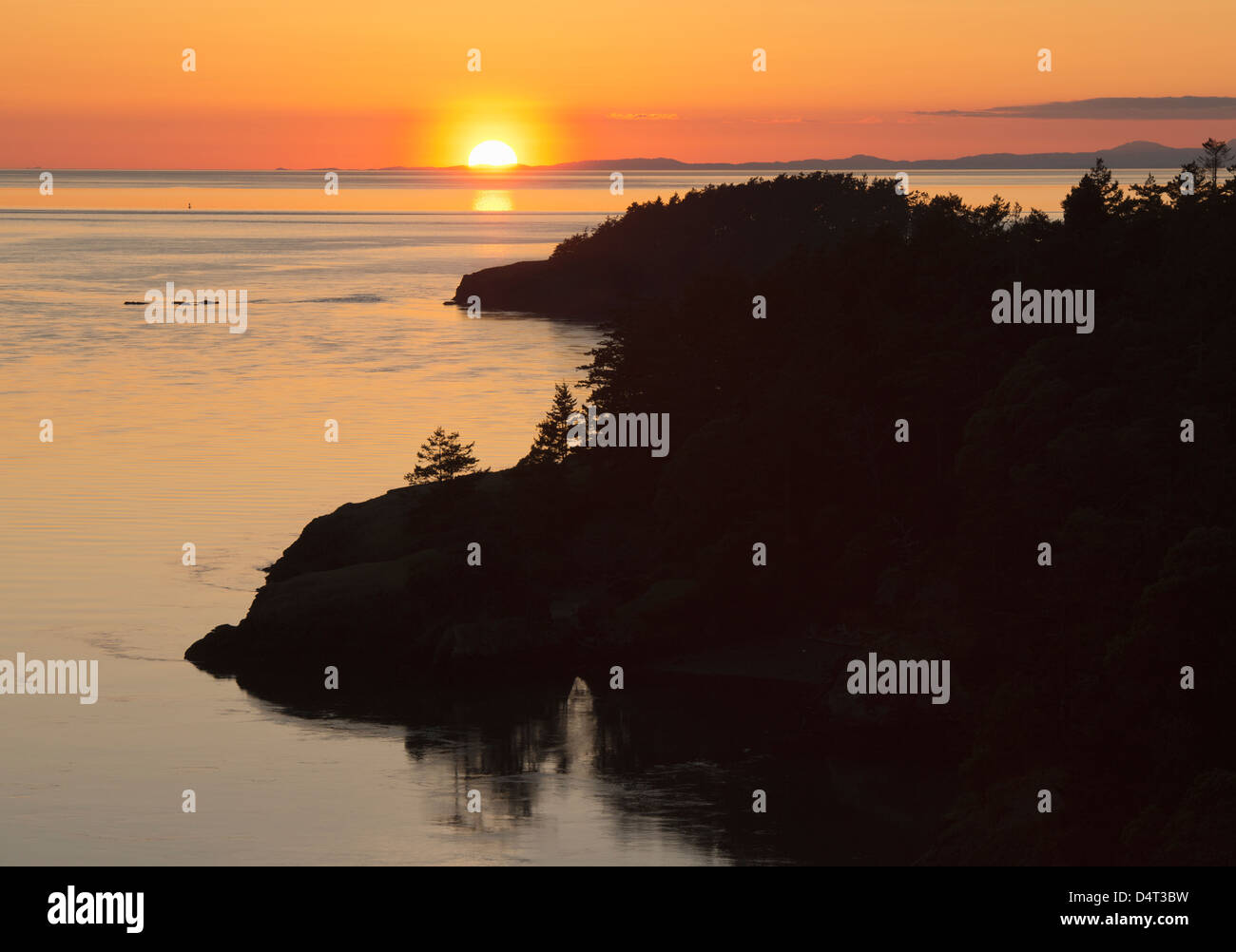 Sunset, Deception Pass State Park, Washington State USA Stock Photo - Alamy