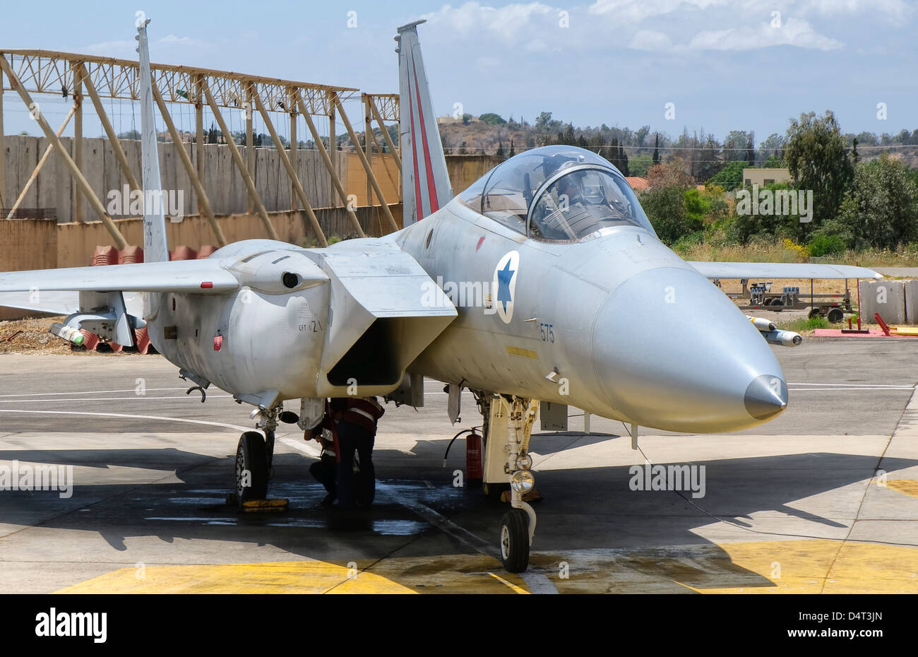 A McDonnell Douglas F-15C Eagle Baz aircraft of the Israeli Air Force ...