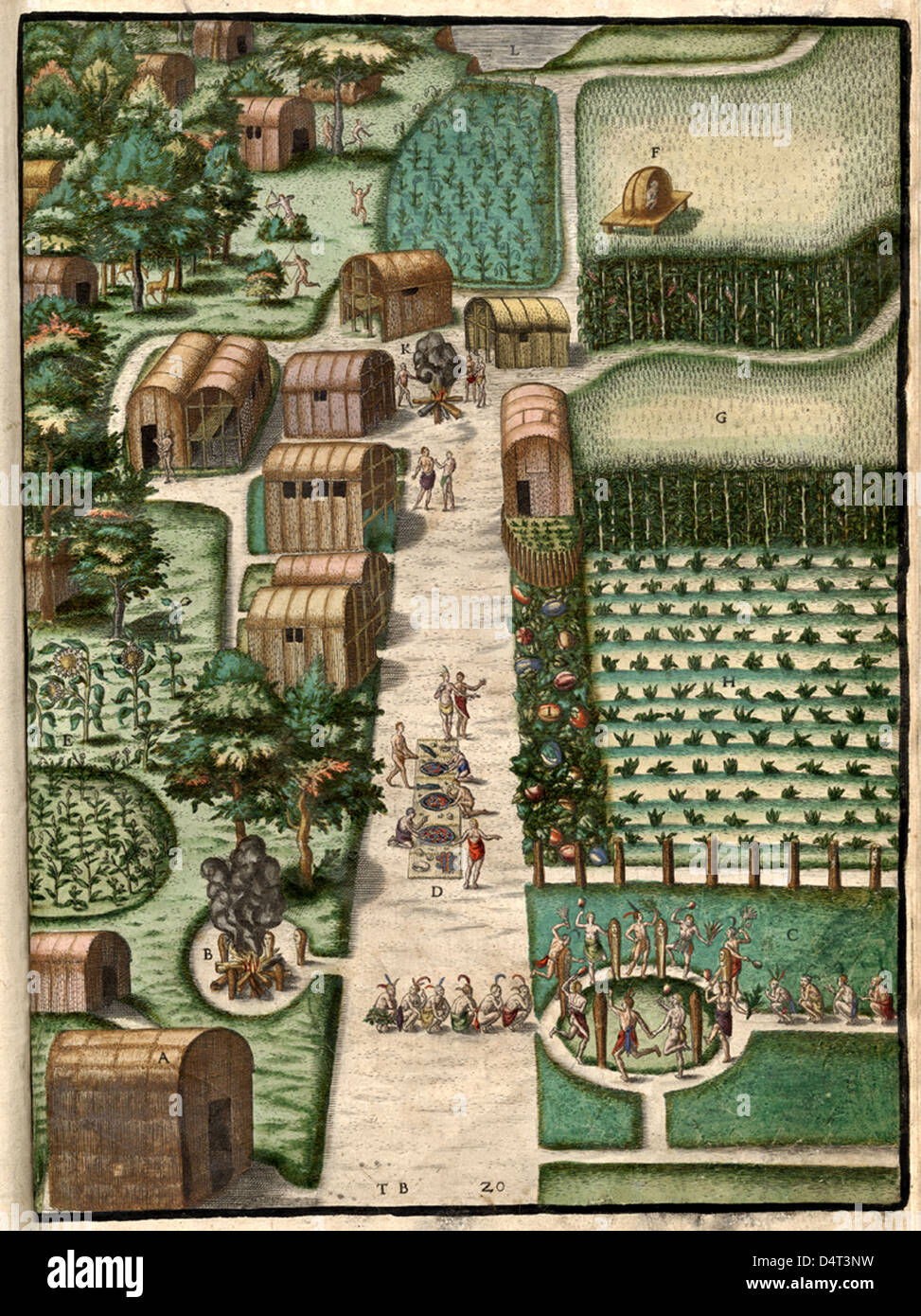 Virginia indian village hi-res stock photography and images - Alamy
