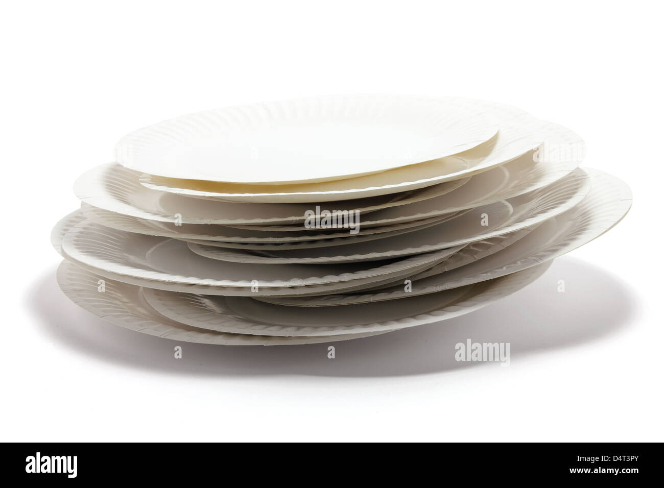 Stack of Paper Plates Stock Photo - Alamy