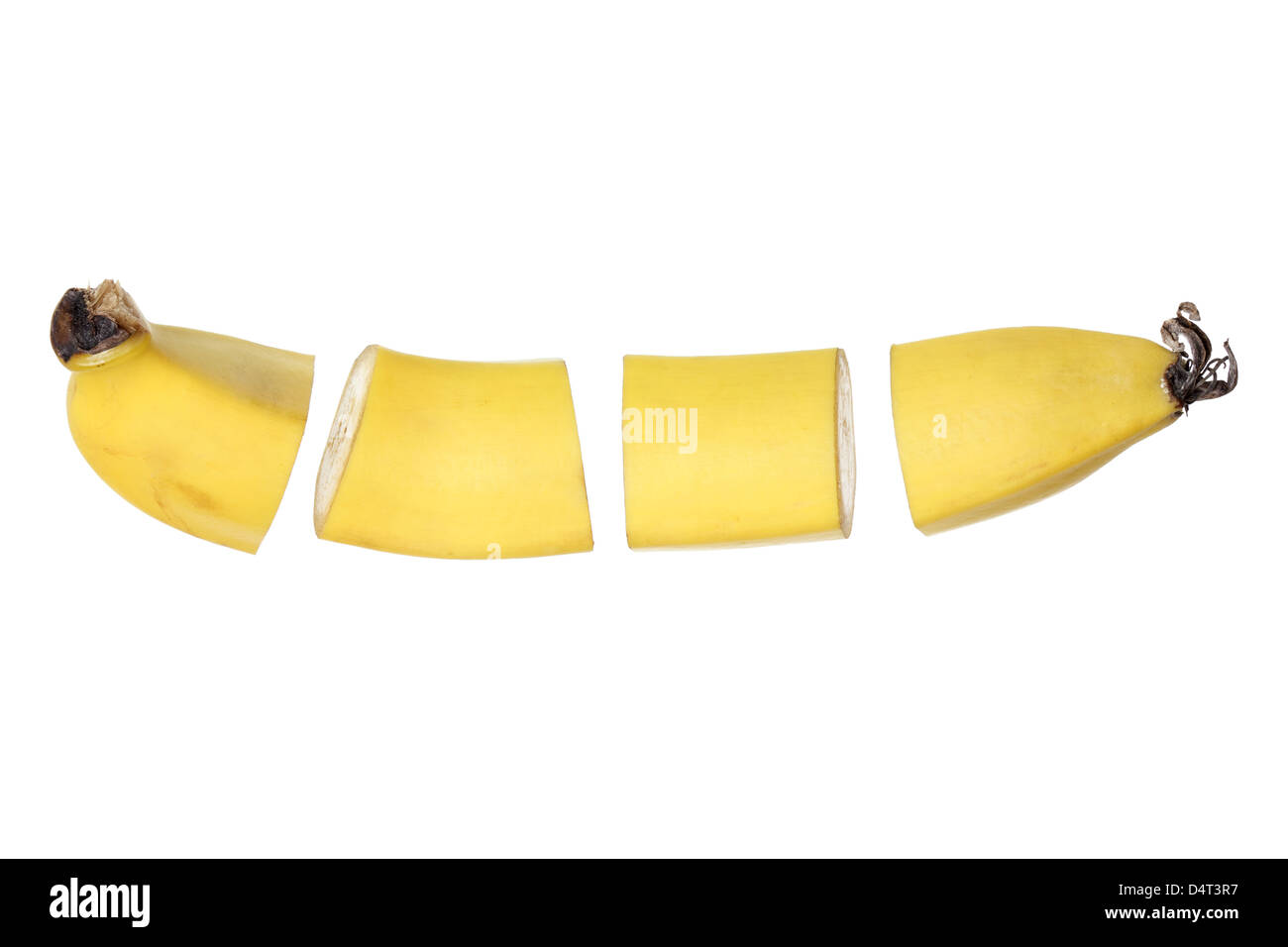 Sliced banana cut out Cut Out Stock Images & Pictures - Alamy