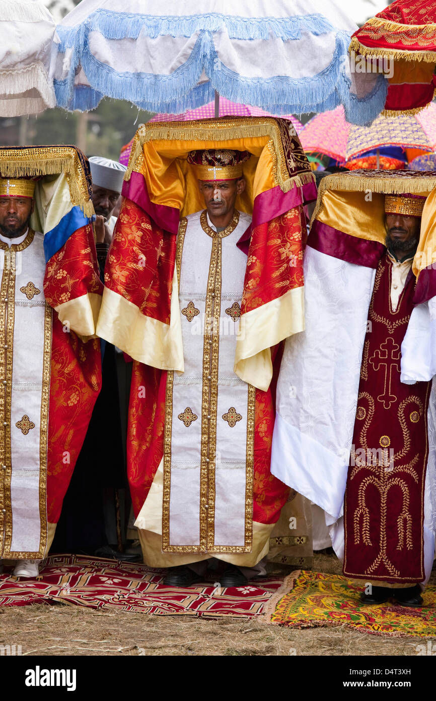 Timkat ceremony of the orthodox church in Addis Ababa, Ethiopia Stock ...