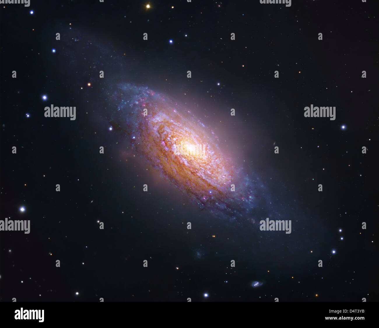 NGC 3521, spiral galaxy in Leo Stock Photo - Alamy