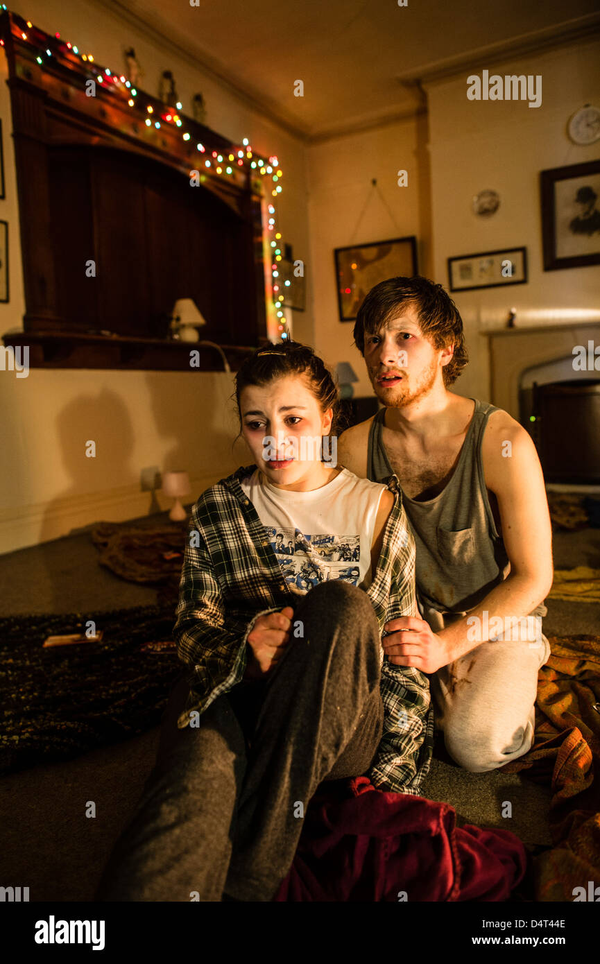 Aberystwyth university college students performing "The Pitchfork ...