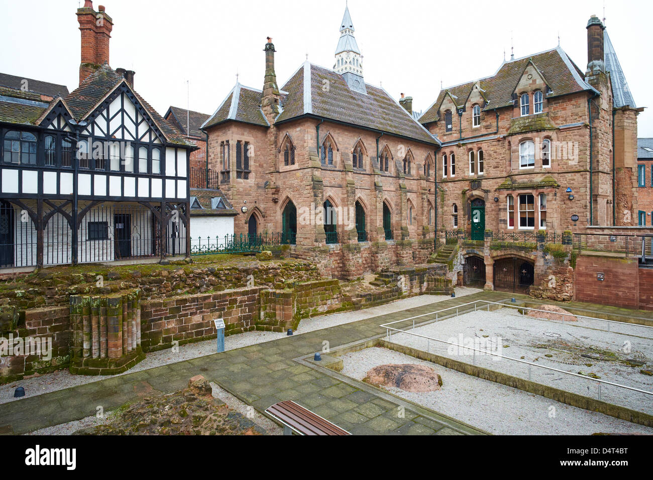 Priory Gardens site of the original Cathedral With the Blue Coat School ...