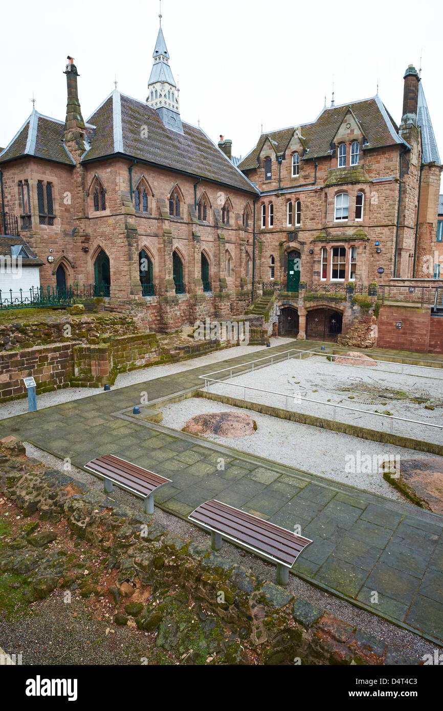 Priory Gardens site of the original Cathedral With the Blue Coat School ...