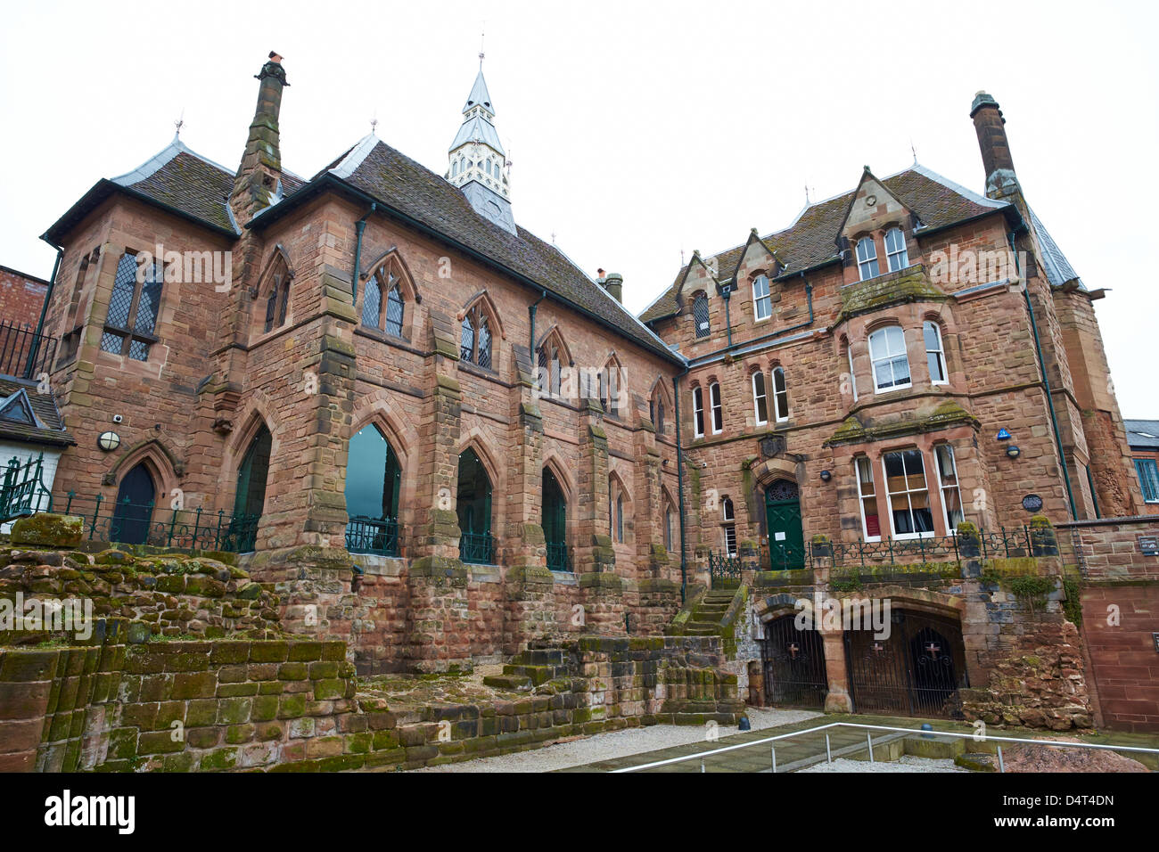 Priory Gardens site of the original Cathedral With the Blue Coat School ...