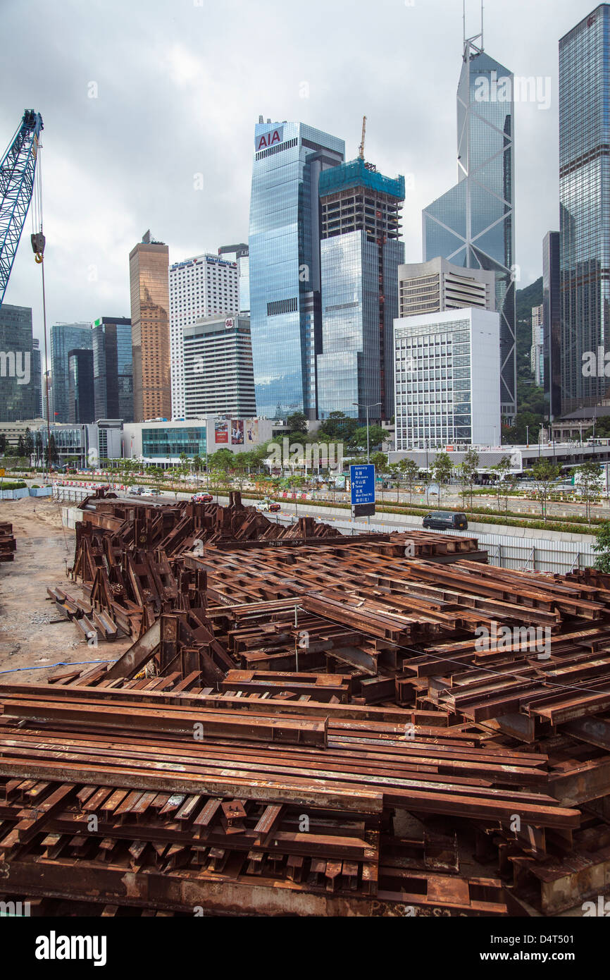 Construction steel i beams hi-res stock photography and images - Alamy