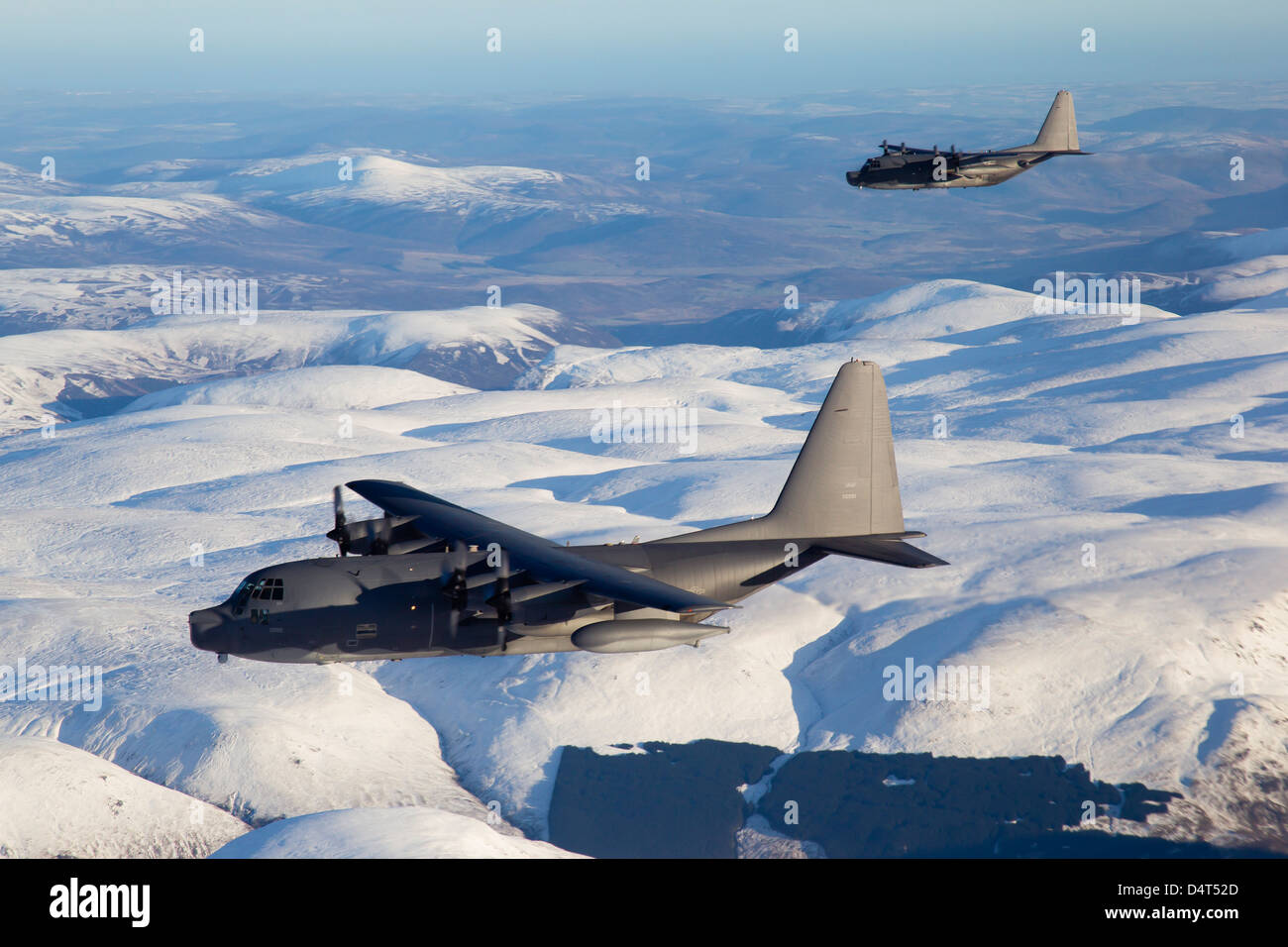 MC-130P Combat Shadow and MC-130H Combat Talon over Scotland Stock ...
