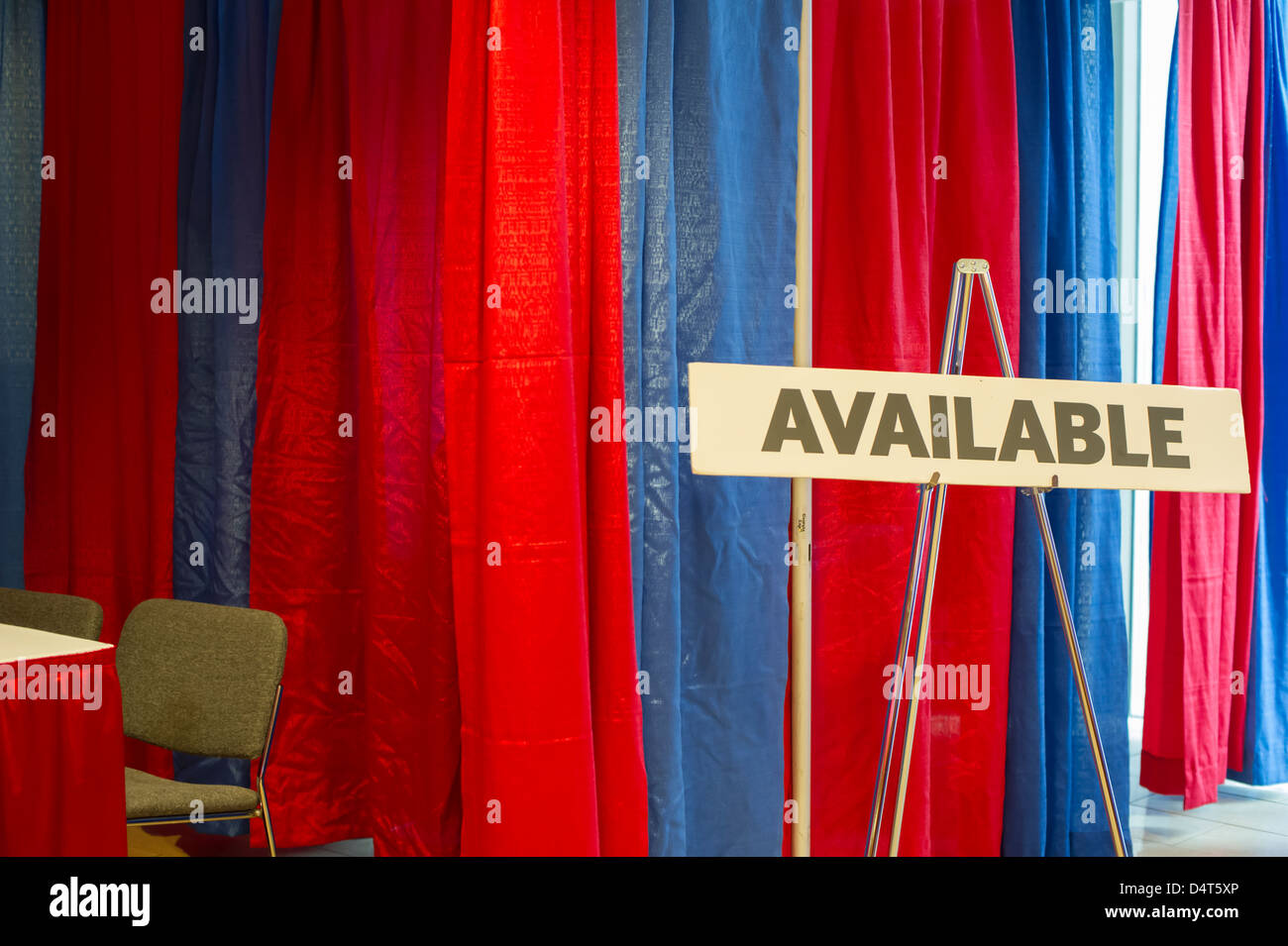 College fair booth hi-res stock photography and images - Alamy