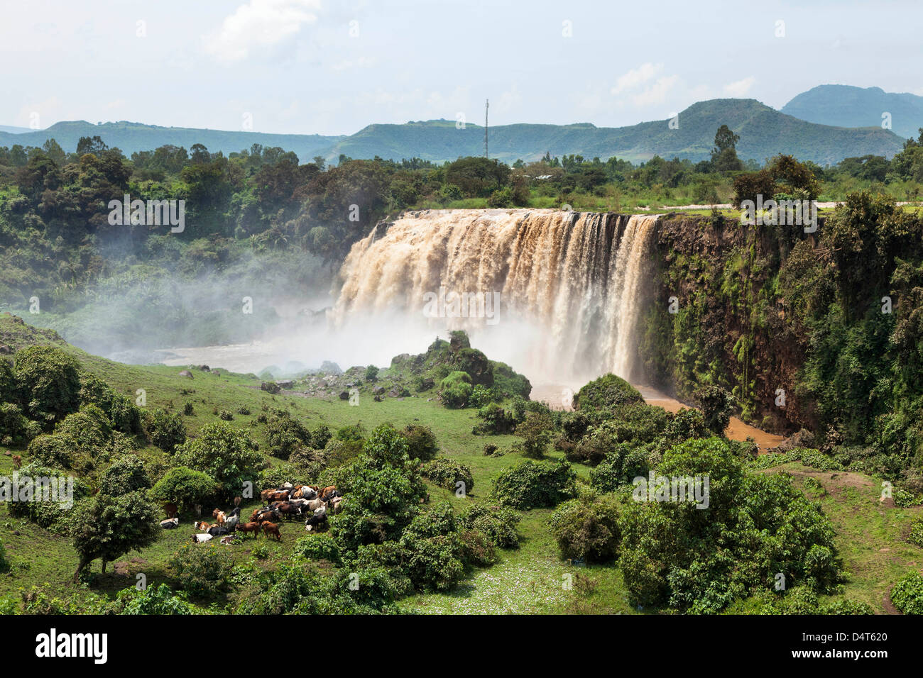 Tis Isat, the waterfall of the Blue Nile in Ethiopia Stock Photo - Alamy