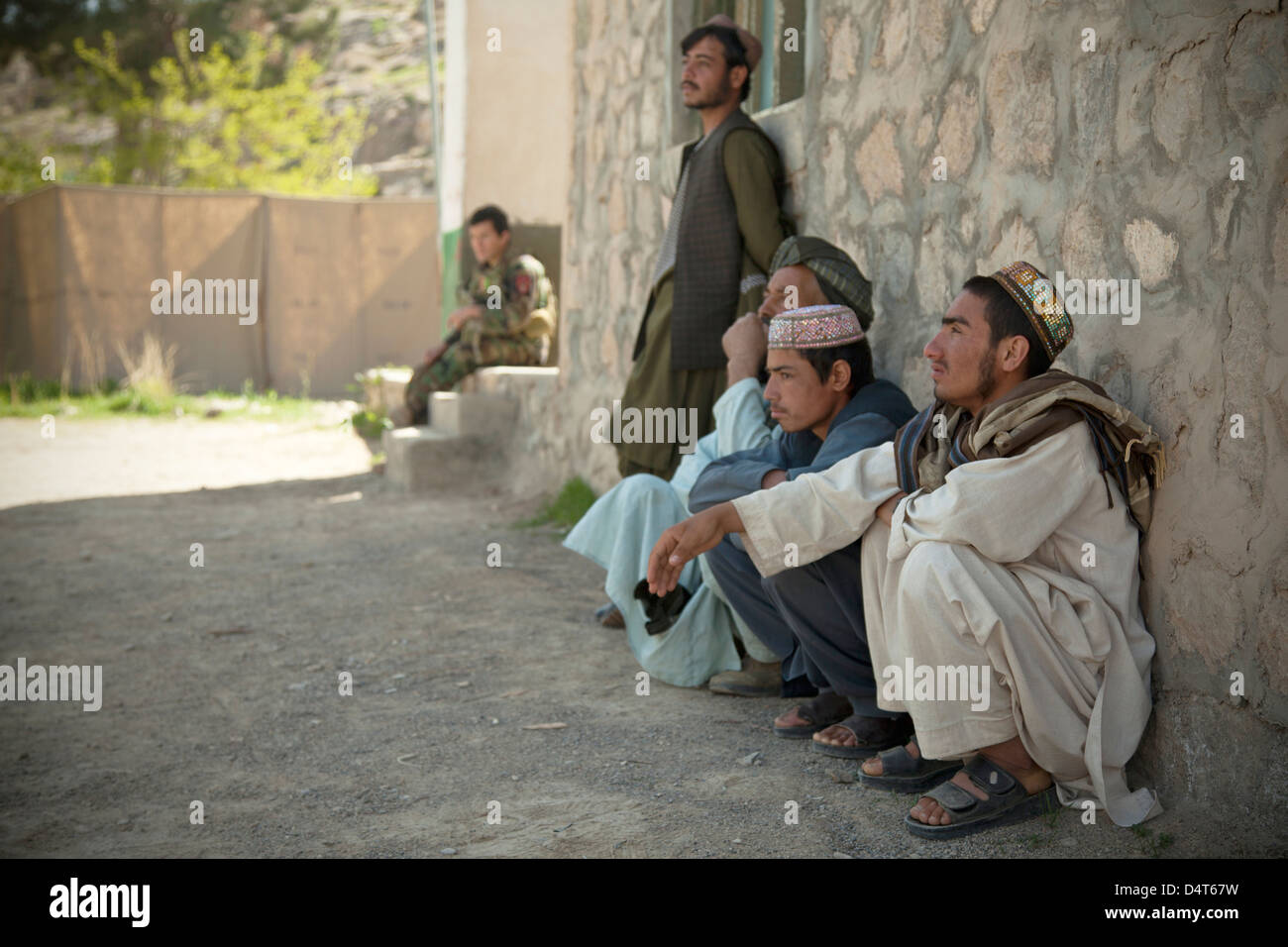 Afghan Local Police Candidates Wait For An Interview During A afghan-local-police-candidates-wait-for-an-interview-during-a
