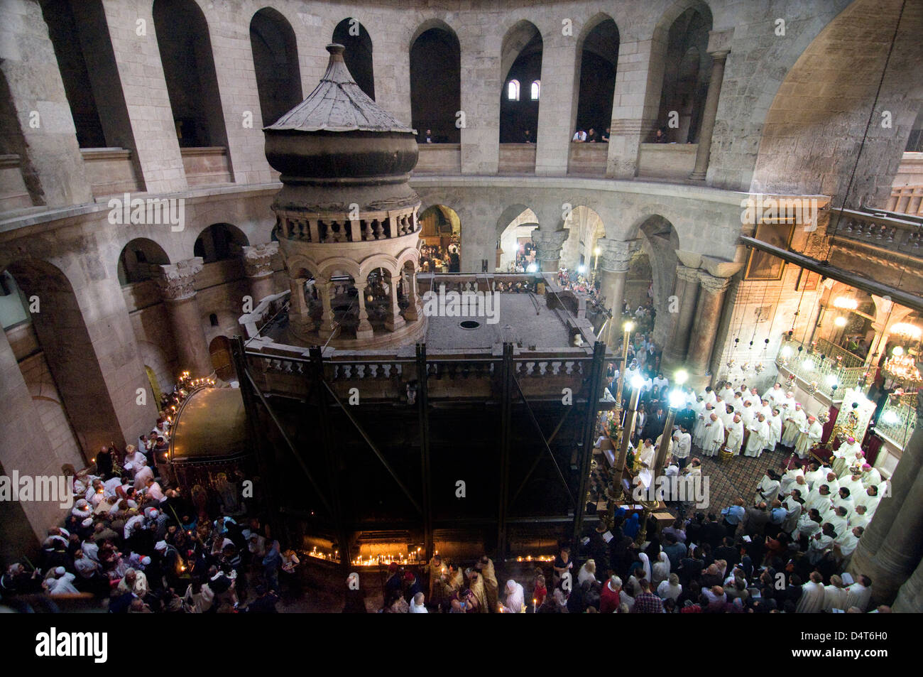 The Aedicule inside the church of the holy Sepulchre in Jerusalem Stock ...